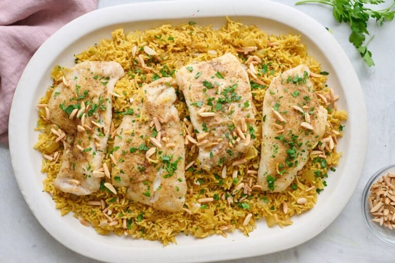 Sayadieh Recipe {Lebanese Rice & Fish Recipe}