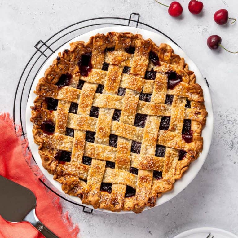 Shortcut Cherry Pie {Frozen Cherries!} - Feel Good Foodie