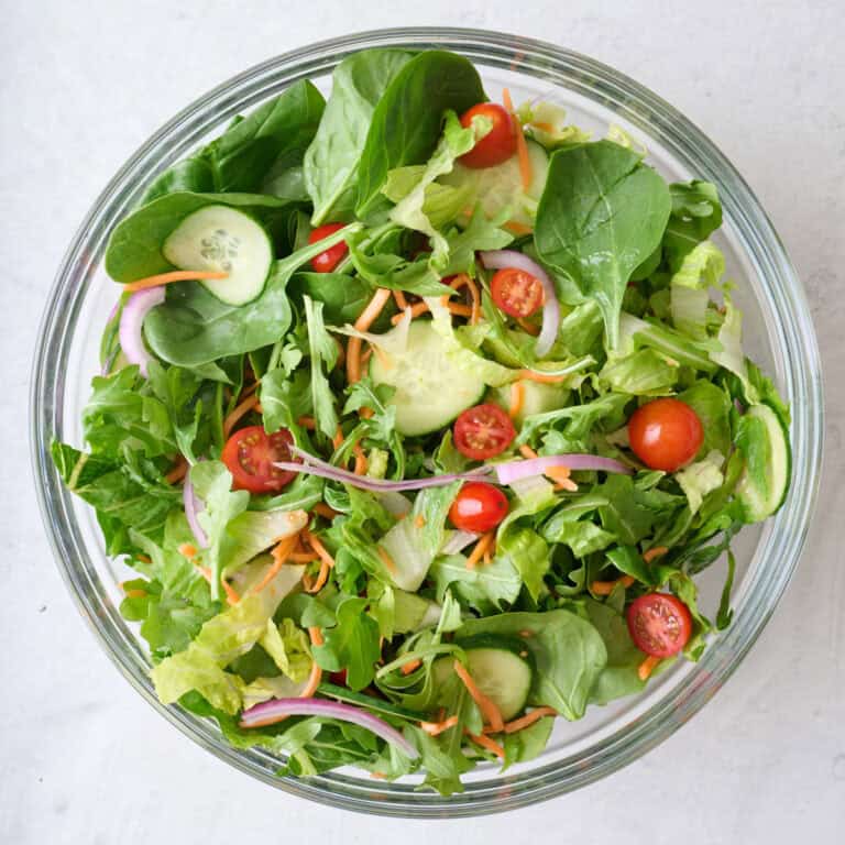 Mixed Green Salad with Homemade Balsamic Vinaigrette