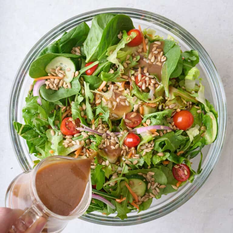 Mixed Green Salad with Homemade Balsamic Vinaigrette