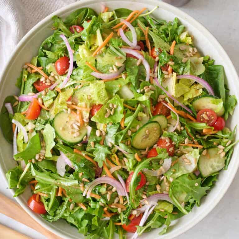 Mixed Green Salad with Homemade Balsamic Vinaigrette