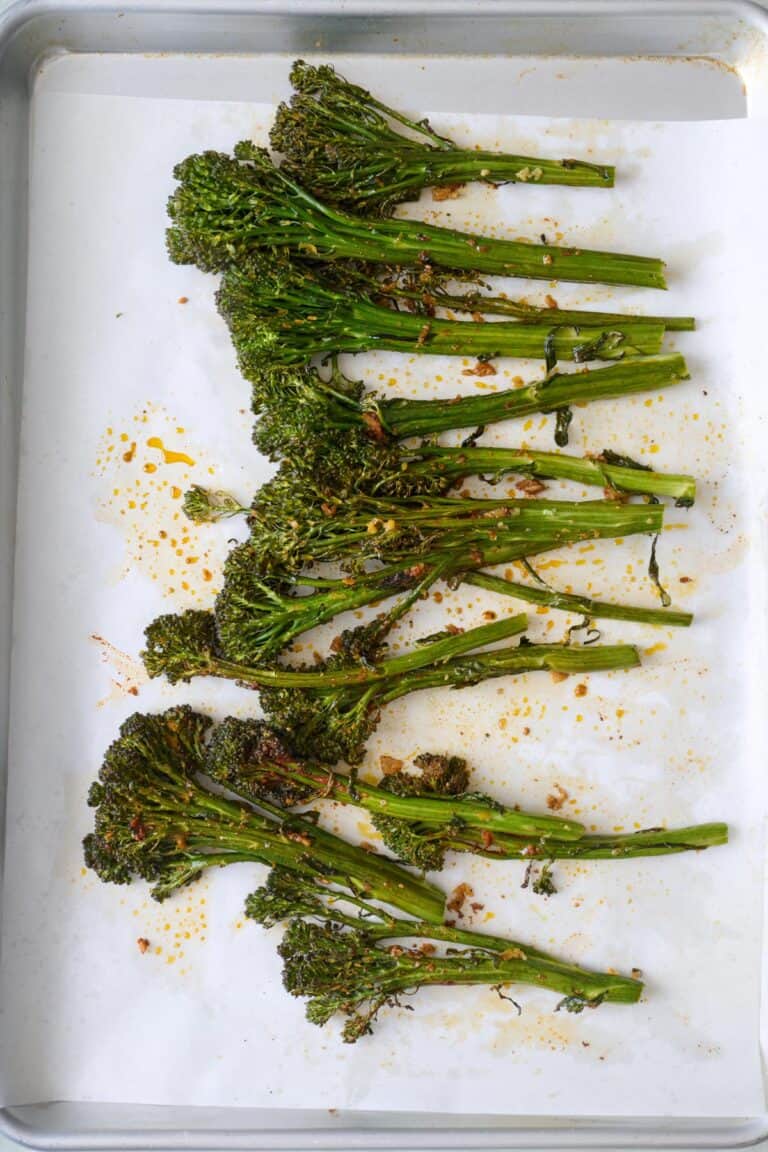 Roasted Broccolini Recipe with Garlic and Lemon