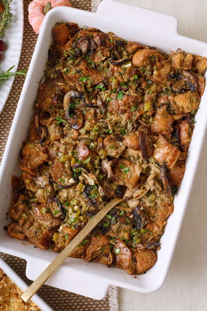 The Best Mushroom Stuffing Recipe (3 Types of Mushrooms)