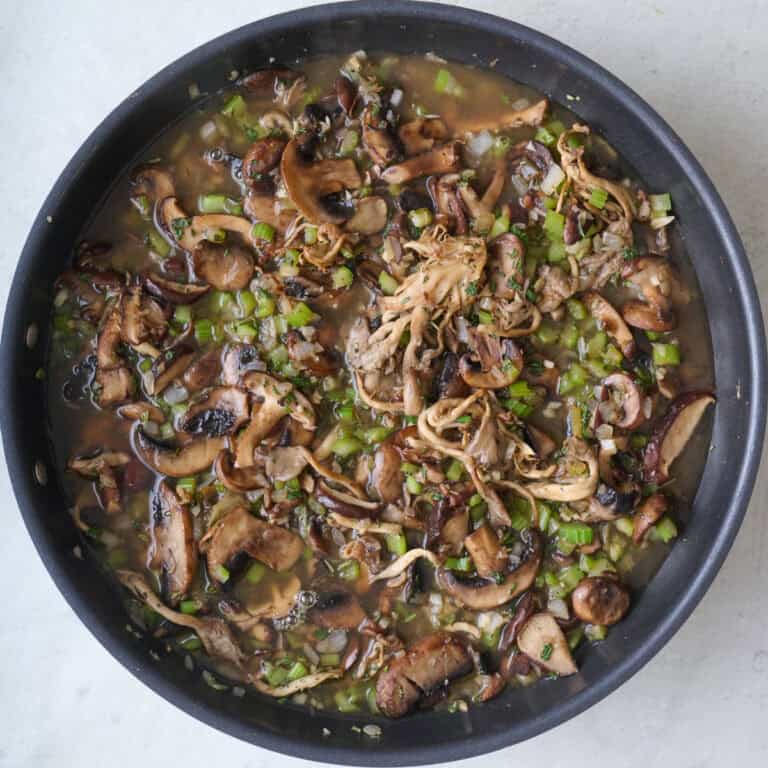 The Best Mushroom Stuffing Recipe (3 Types of Mushrooms)