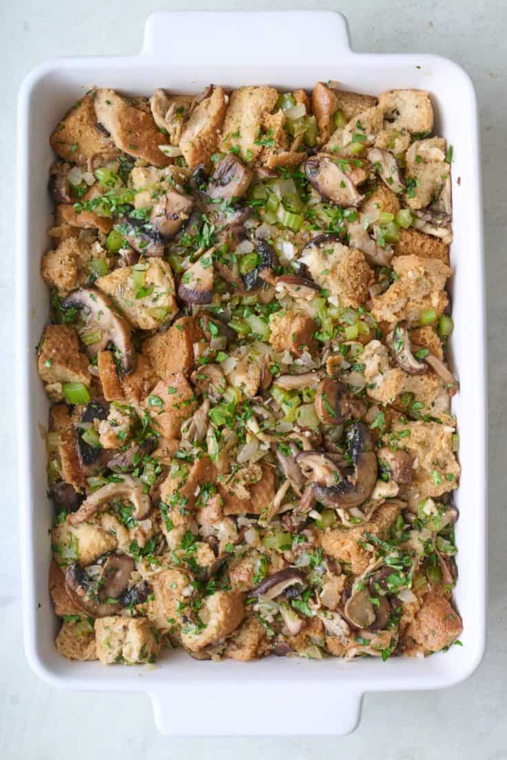 The Best Mushroom Stuffing Recipe (3 Types of Mushrooms)