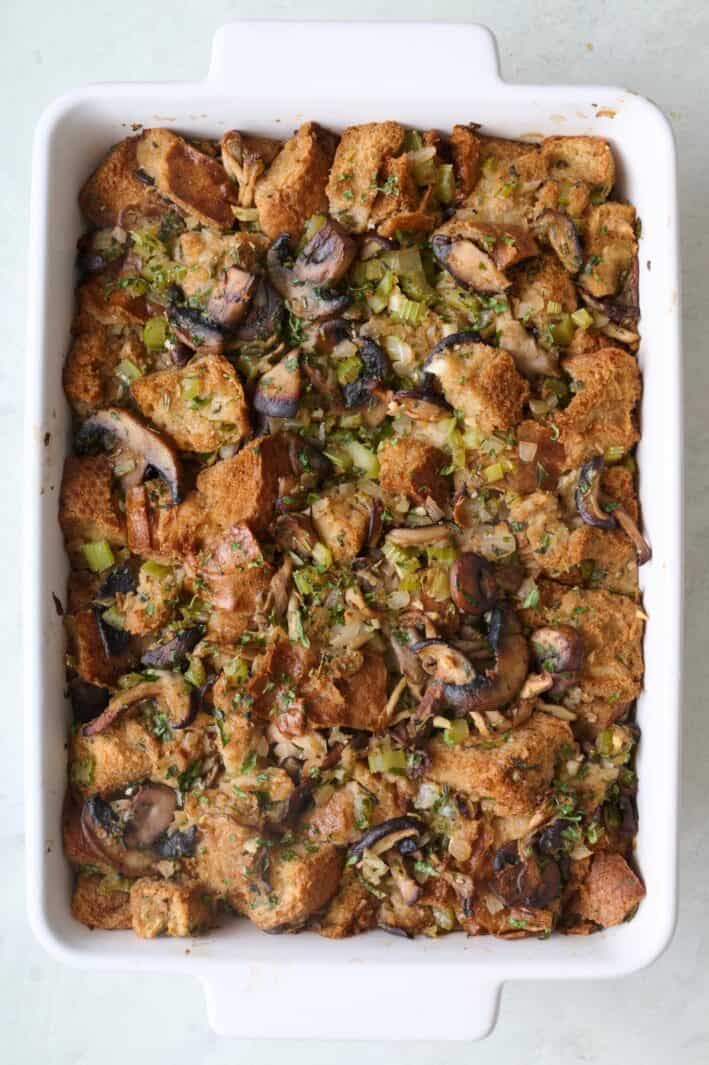 The Best Mushroom Stuffing Recipe (3 Types of Mushrooms)