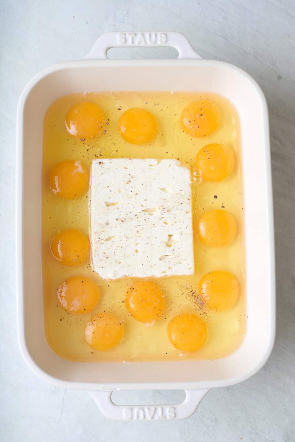 Baked Feta Eggs