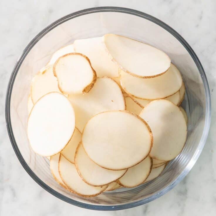 Oven Baked Potato Chips {Easy Recipe} - Feel Good Foodie