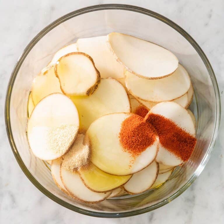 Oven Baked Potato Chips {Easy Recipe} - Feel Good Foodie