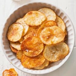 Oven Baked Potato Chips {Easy Recipe} - Feel Good Foodie