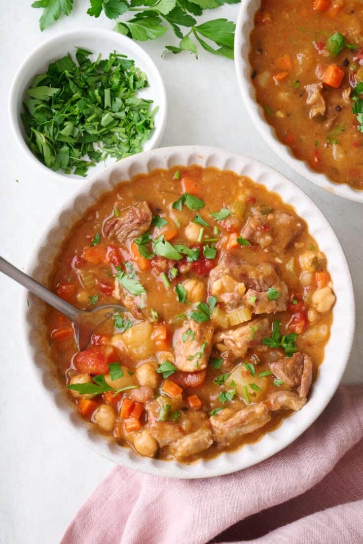 Mediterranean Lamb Stew Recipe - Feel Good Foodie