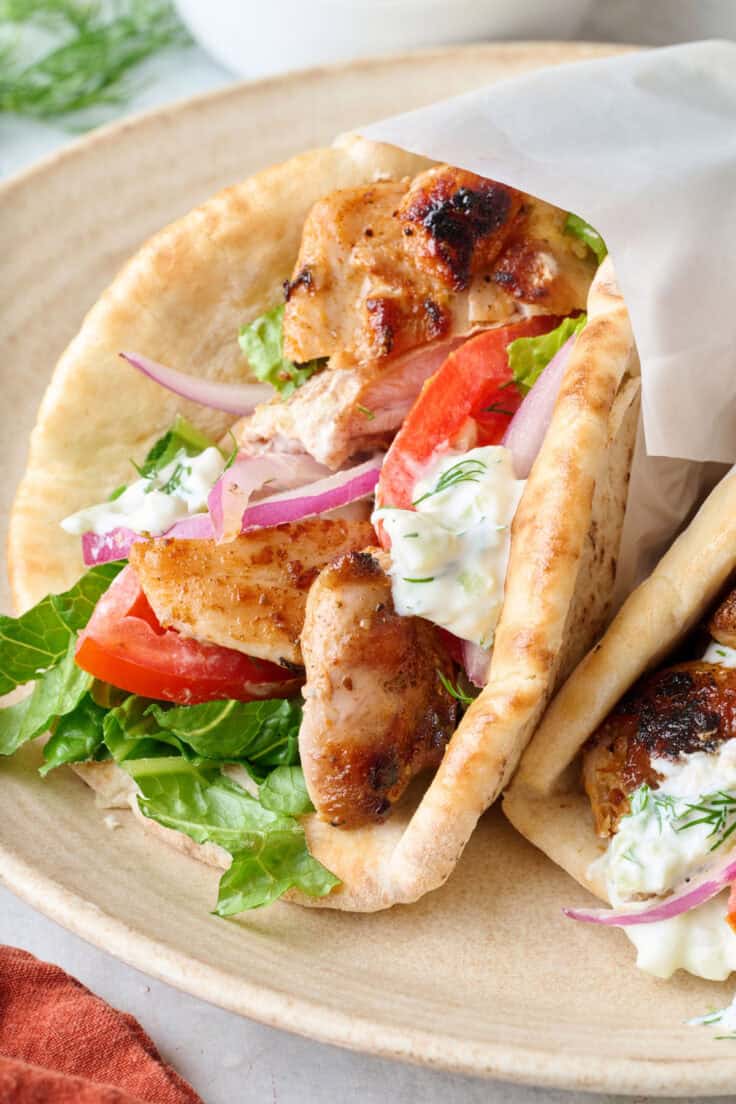 Chicken Gyro Recipe With Tzatziki