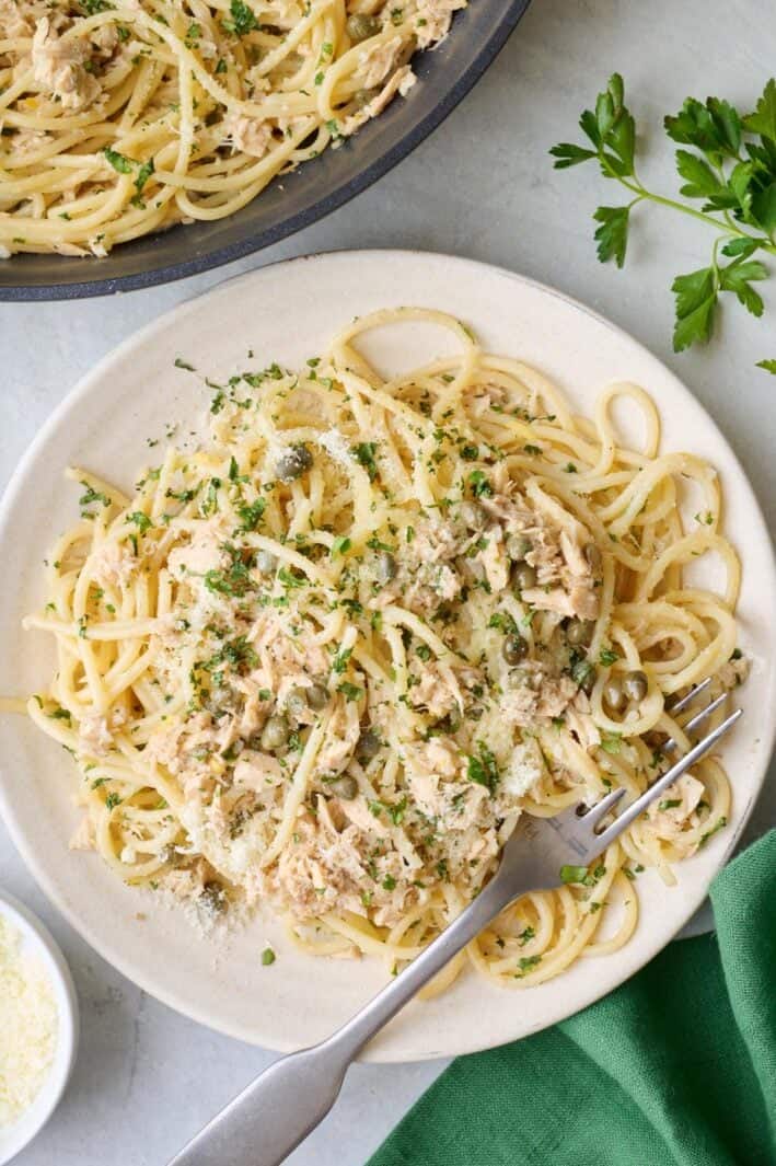 Easy Tuna Pasta with Canned Tuna