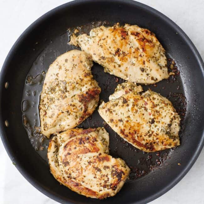Lemon Garlic Chicken Recipe {Stovetop or Oven!}