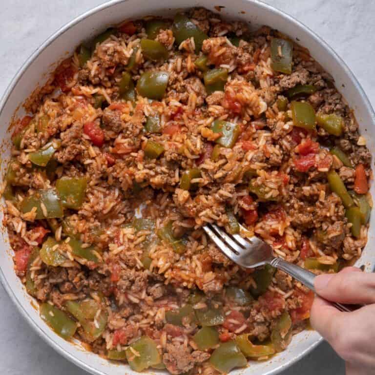Unstuffed Peppers {Easy One Pot Recipe}