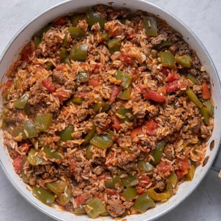 Unstuffed Peppers {Easy One Pot Recipe}