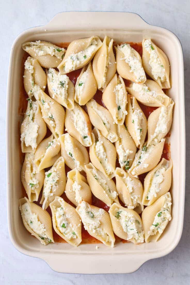 Stuffed Shells with Three Italian Cheeses