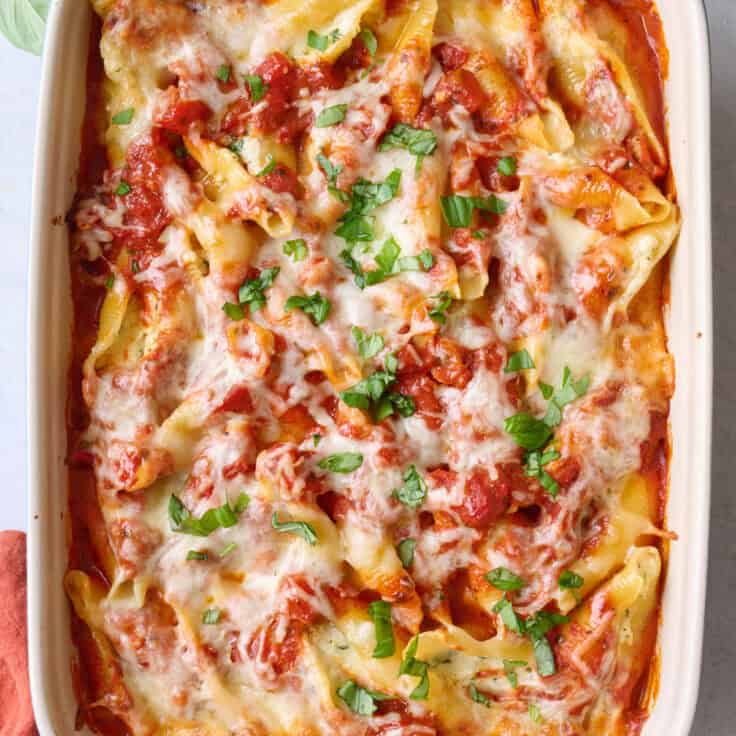 Stuffed Shells with Three Italian Cheeses