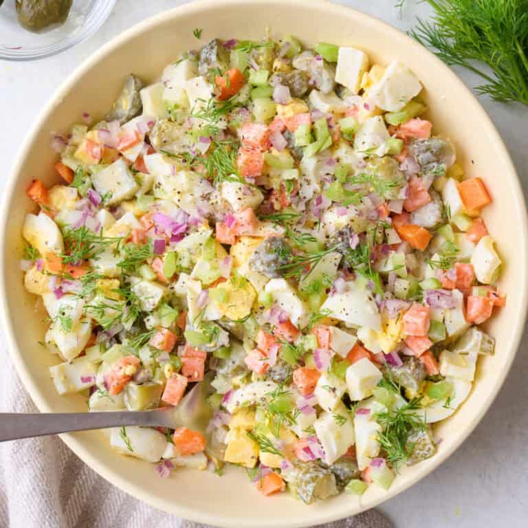 Pickle Salad with Creamy Dressing