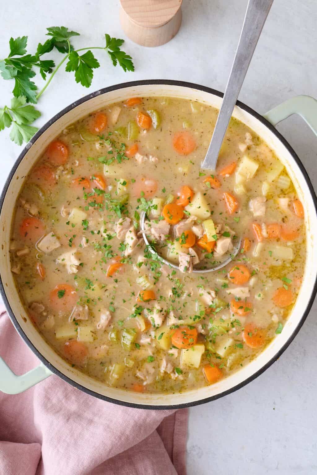 One Pot Creamy Chicken Stew Recipe