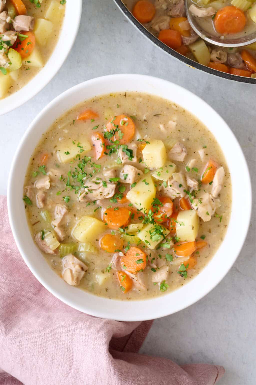 One Pot Creamy Chicken Stew Recipe