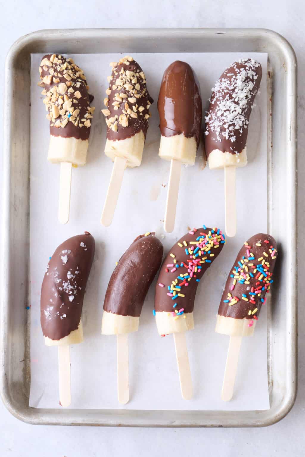 Easy Chocolate Covered Bananas on a Stick