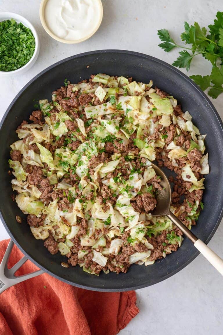 Easy Skillet Ground Beef and Cabbage Recipe