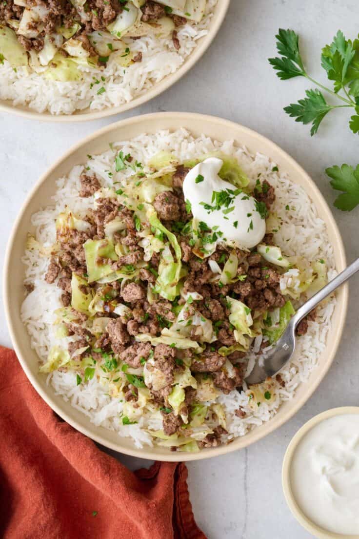 Easy Skillet Ground Beef and Cabbage Recipe