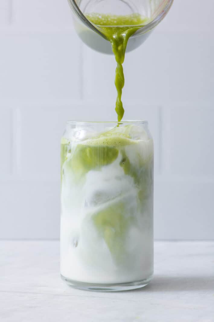 Iced Matcha Latte {Step-By-Step Recipe}