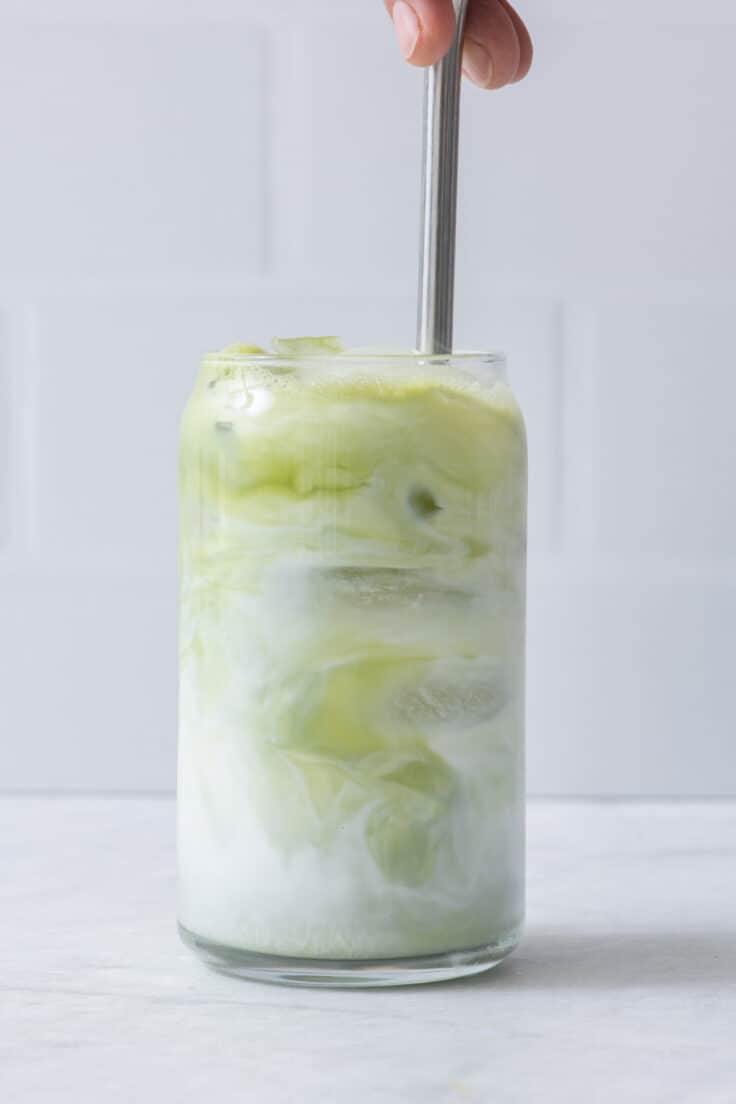 Iced Matcha Latte {Step-By-Step Recipe}