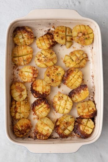 Crispy Roasted Parmesan Potatoes Recipe Parm Baked in!