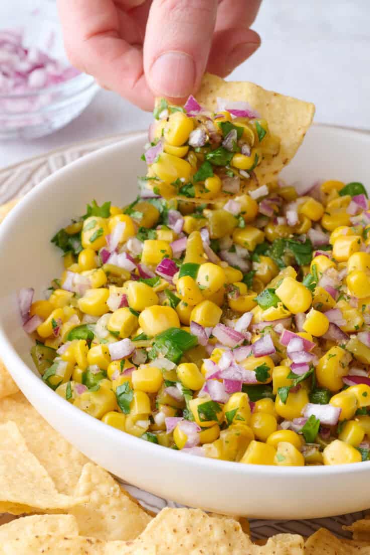 Corn Salsa Recipe with Fresh or Frozen Corn