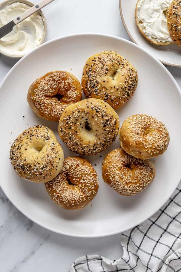 2-Ingredient Bagels {Just Flour & Yogurt!} - Feel Good Foodie