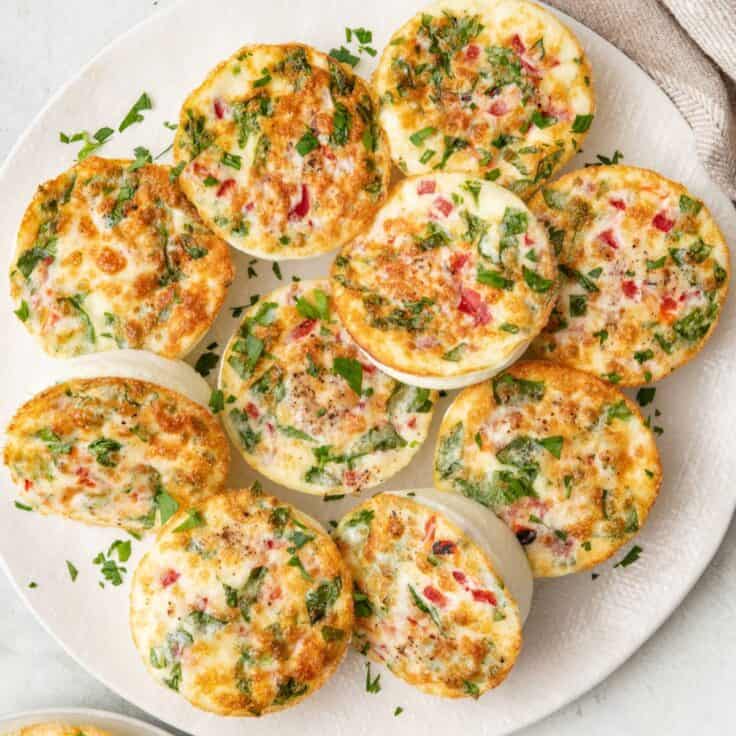 Egg White Bites with Red Pepper {Starbucks Copycat Recipe}