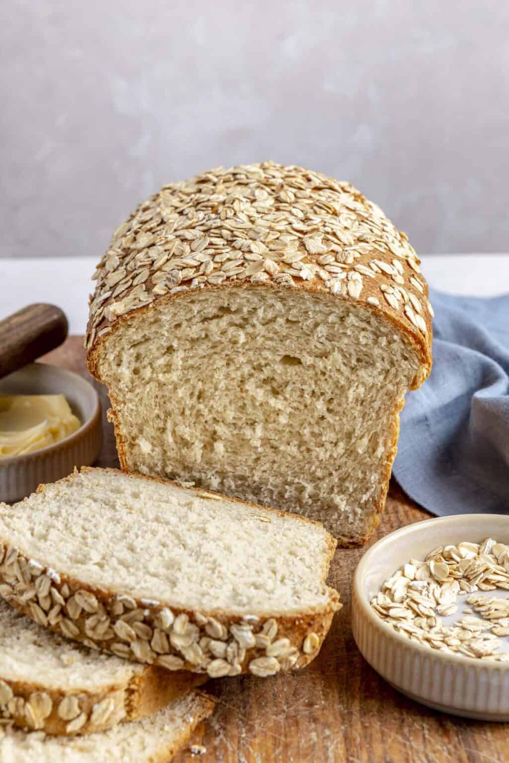 Oatmeal Bread Recipe For Sandwiches or Toast