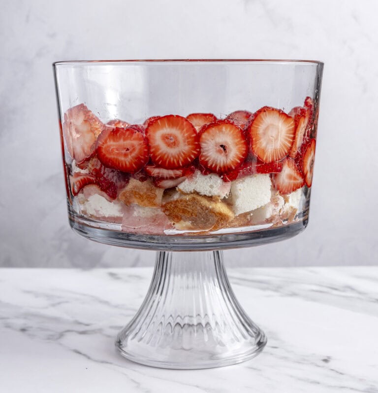 Strawberry Trifle Recipe with Homemade Layers