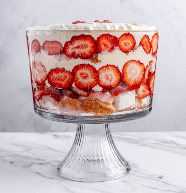Strawberry Trifle Recipe with Homemade Layers