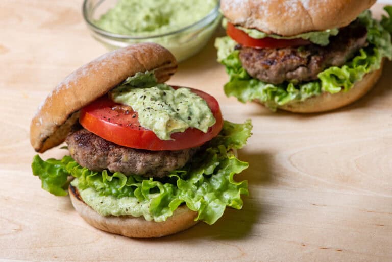 Avocado Burger Recipe with Avocado in the Patty