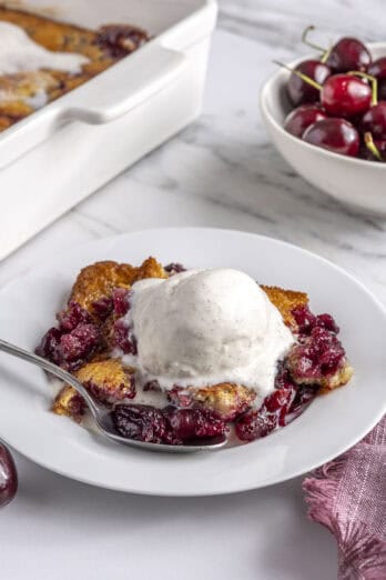 Cherry Cobbler Recipe With Fresh Cherries