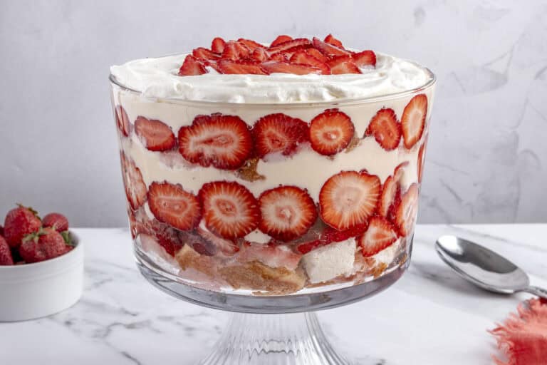 Strawberry Trifle Recipe with Homemade Layers