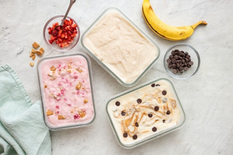 Cottage Cheese Ice Cream {3-Flavors} - Feel Good Foodie
