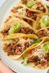 Shredded Beef Taco Recipe with Easy Pico