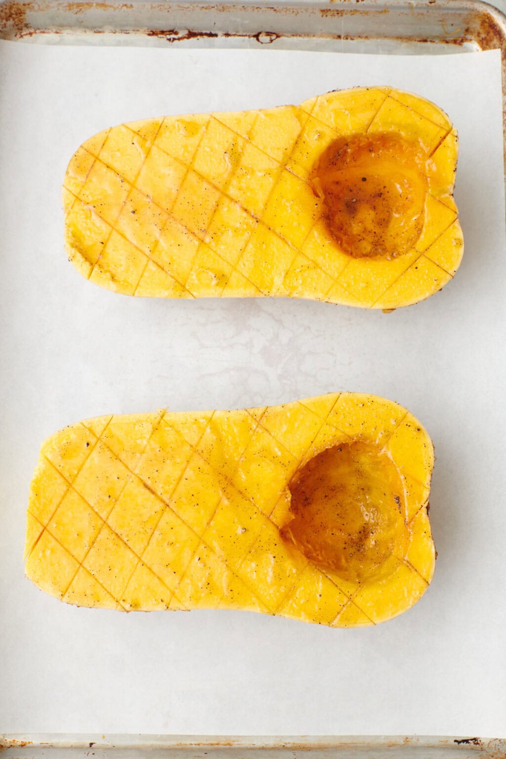 How to Roast Butternut Squash Halves in the Oven