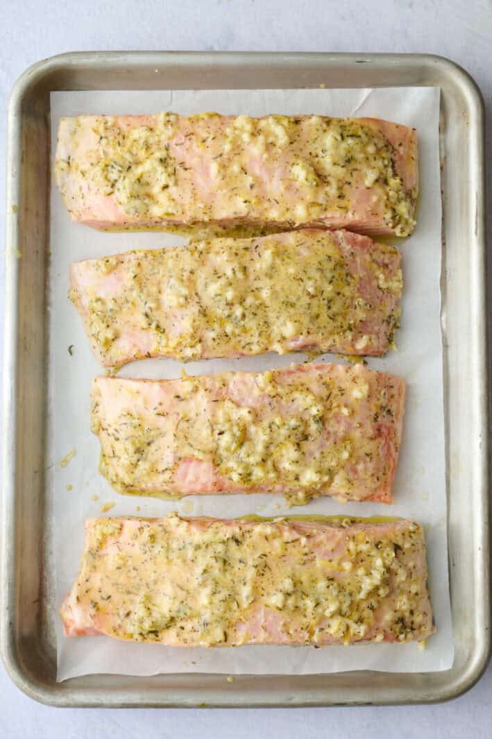 Baked Salmon Fillets in the Oven