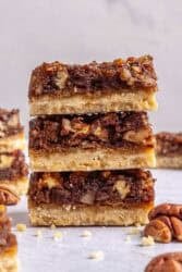 Easy Pecan Bars 4 Ingredient Crust