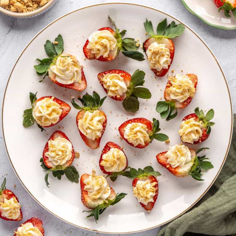 Deviled Strawberries Recipe Cream Cheese Cheesecake Filling