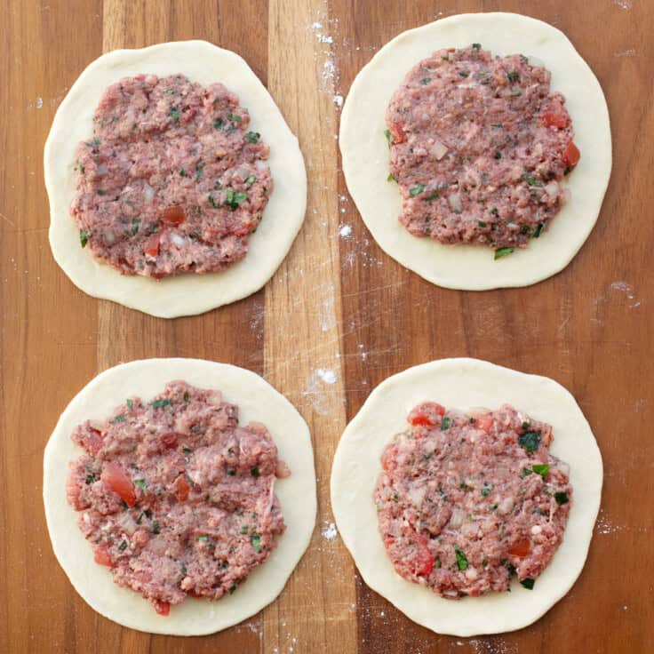Lebanese Meat Pies {Authentic Sfeehas Recipe}